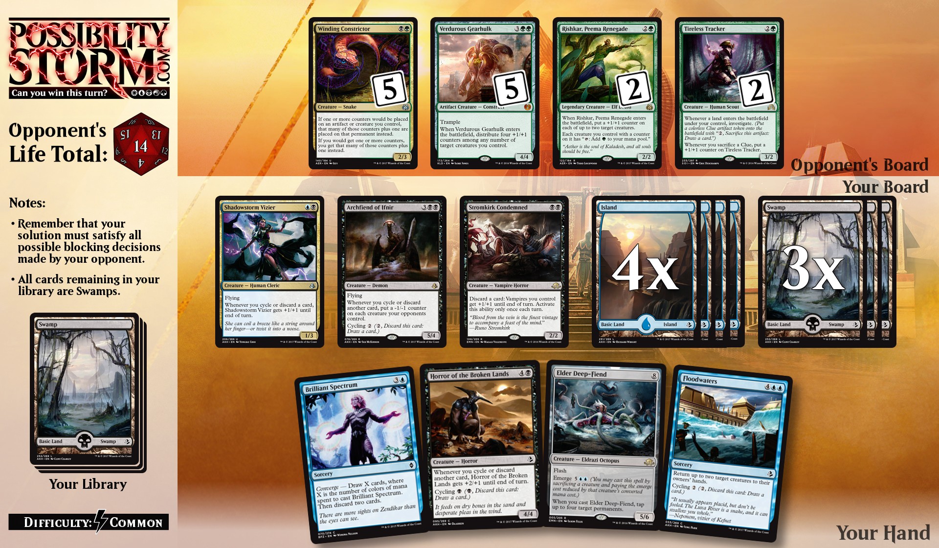 Amonkhet Puzzle #1 - WizardTower.com