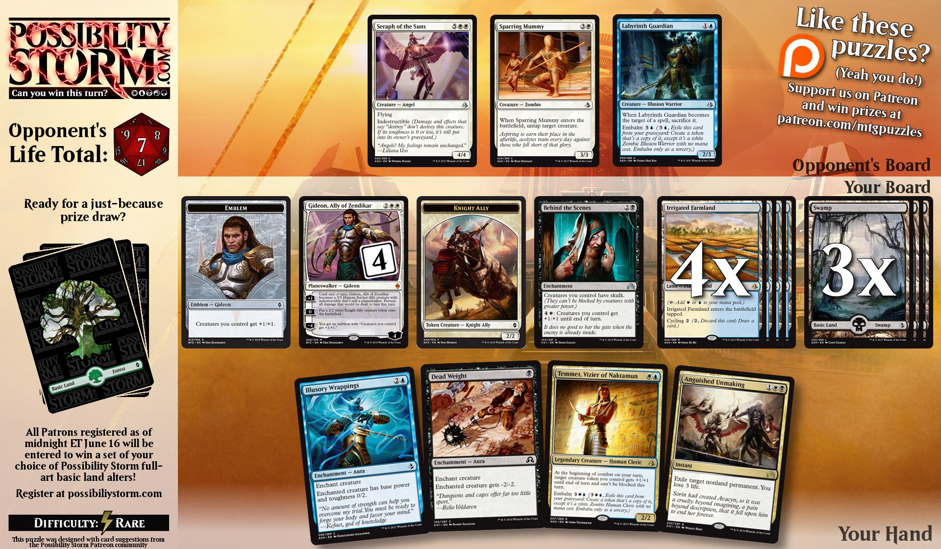 Amonkhet Puzzle #7 - WizardTower.com