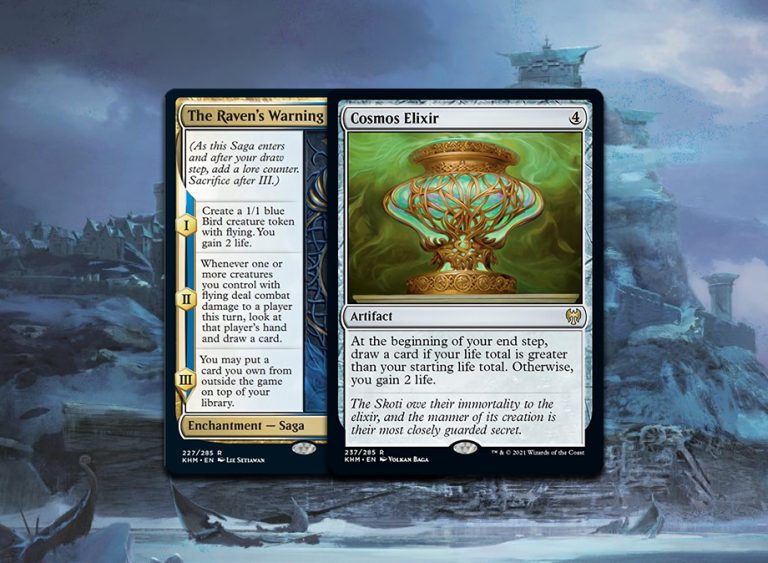 Future Card Spotlight – Cosmos Elixir and The Raven's Warning - Wizard ...